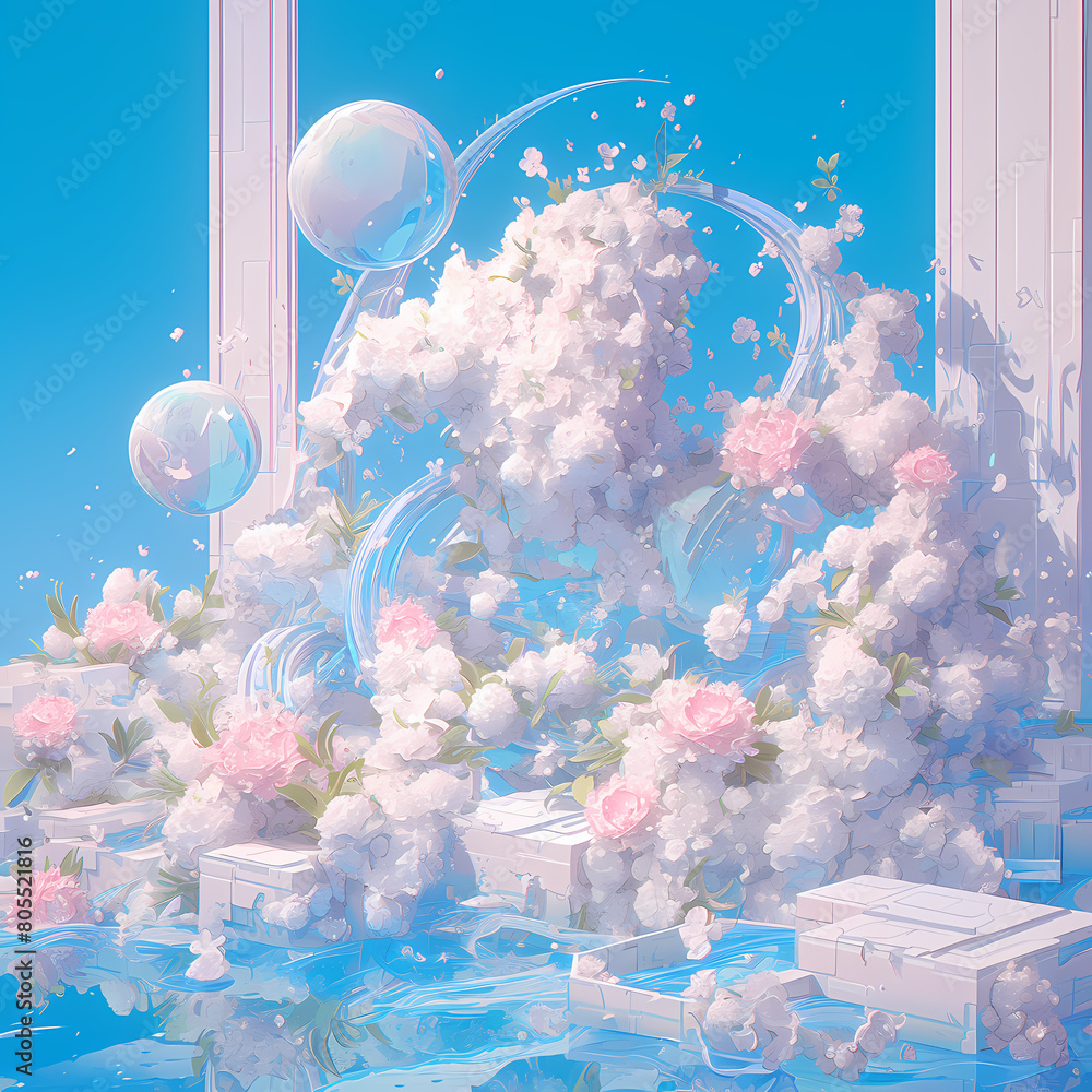 Embrace the surreal with this breathtaking 3D rendered panorama ...