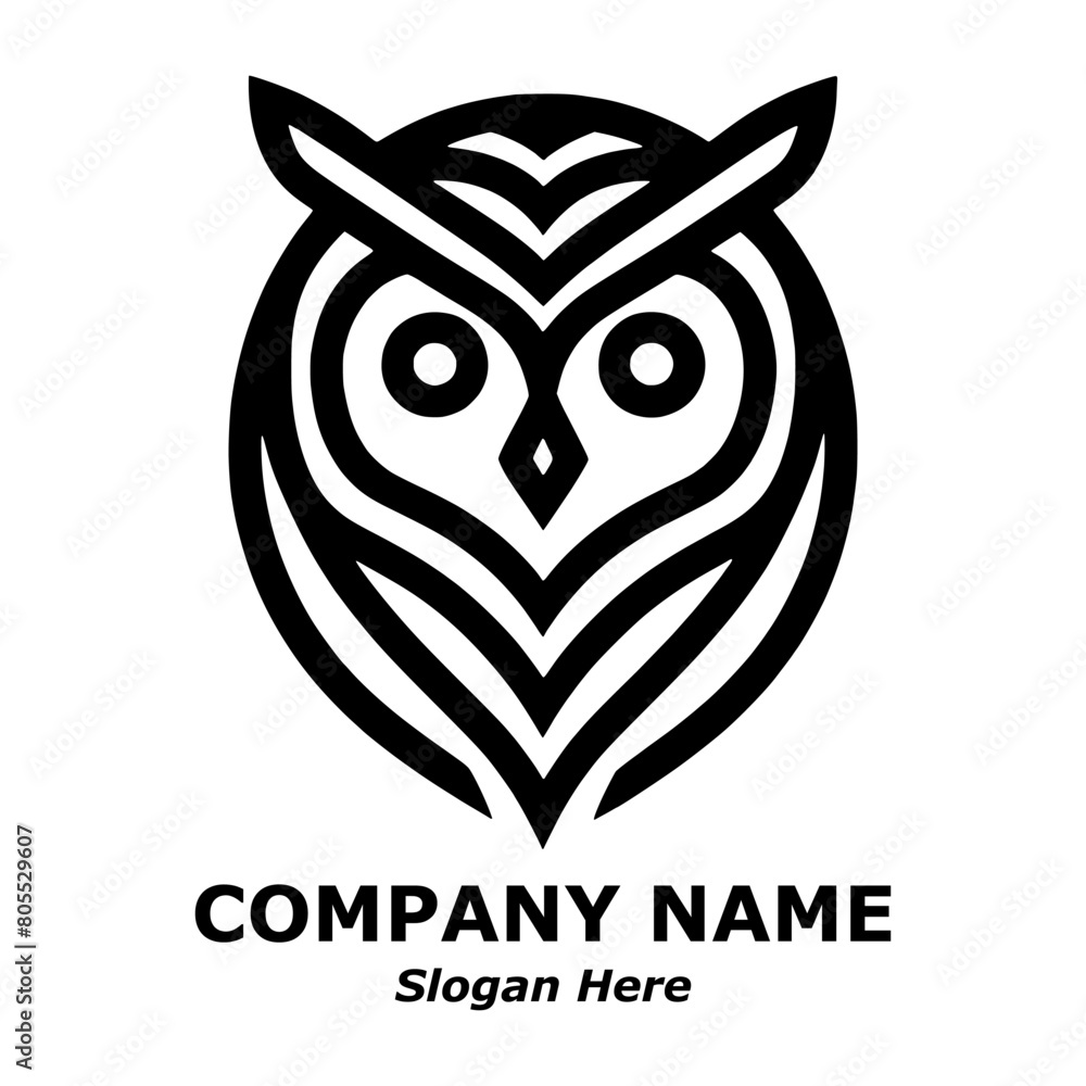 Owl logo. Owl pictorial logotype for business, company, logo, stamp ...