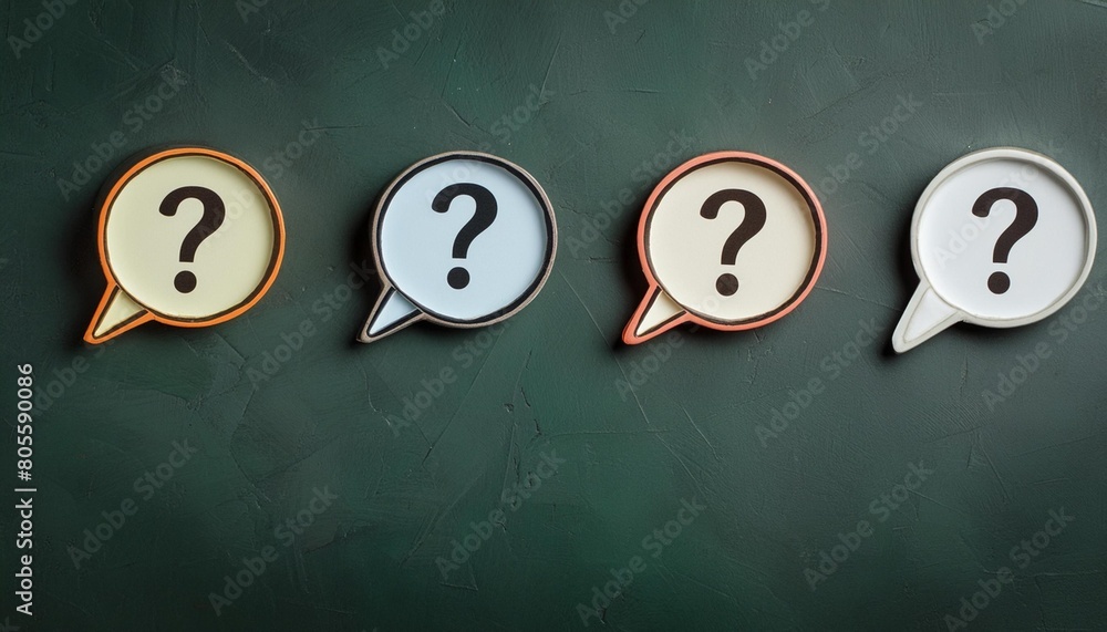 question mark speech bubble icons set Stock Illustration | Adobe Stock