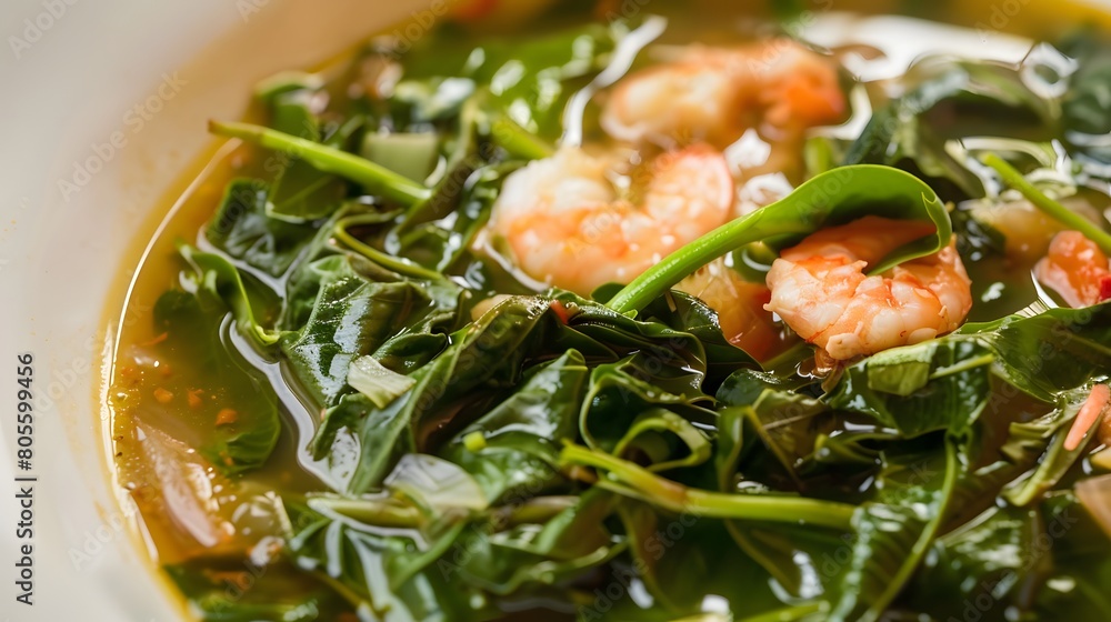 Tacacá Spicy Amazonian soup made with jambu leaves and shrimp Stock ...