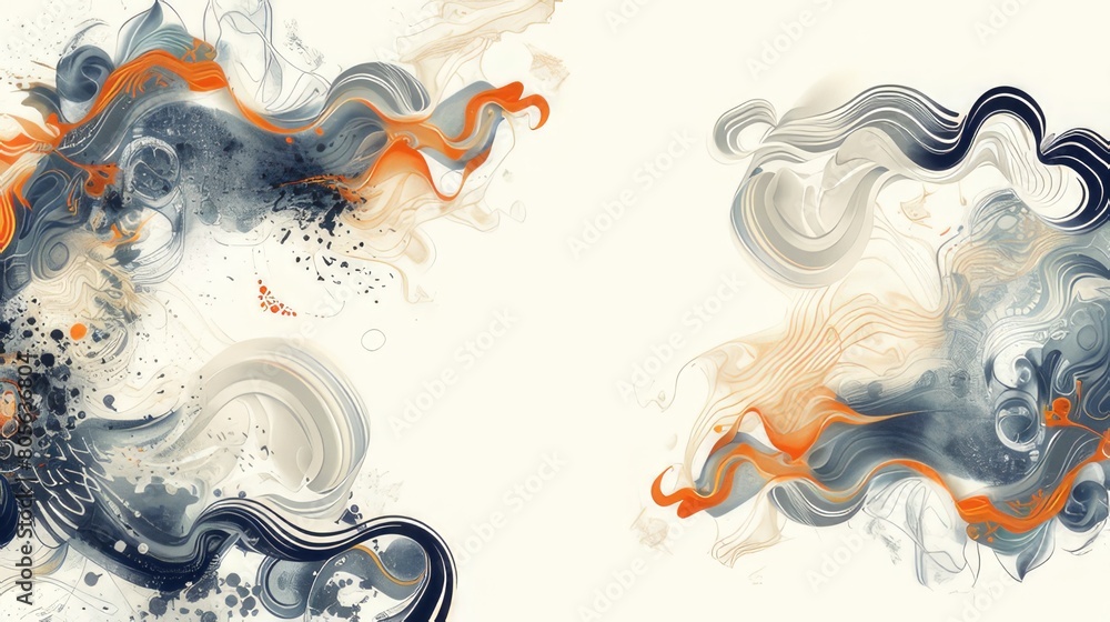 Harmonious Design Fusion Scalloped Border with Wavy Designs ...