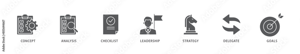 Planning icon packs for your design digital and printing of concept ...