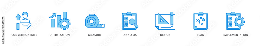 CRO icon packs for your design digital and printing of measure ...