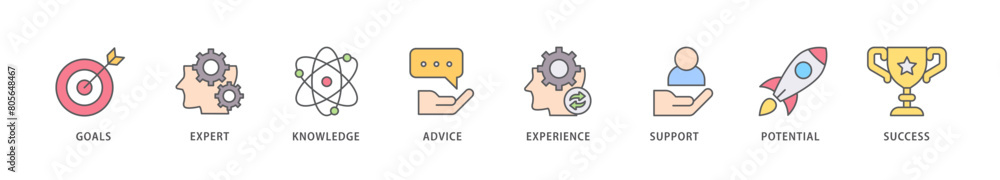 Consulting icon packs for your design digital and printing of goals ...