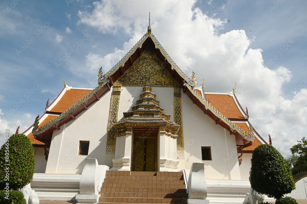 Wat Phumin, built in 1596, is unique in that it is a square-shaped ...