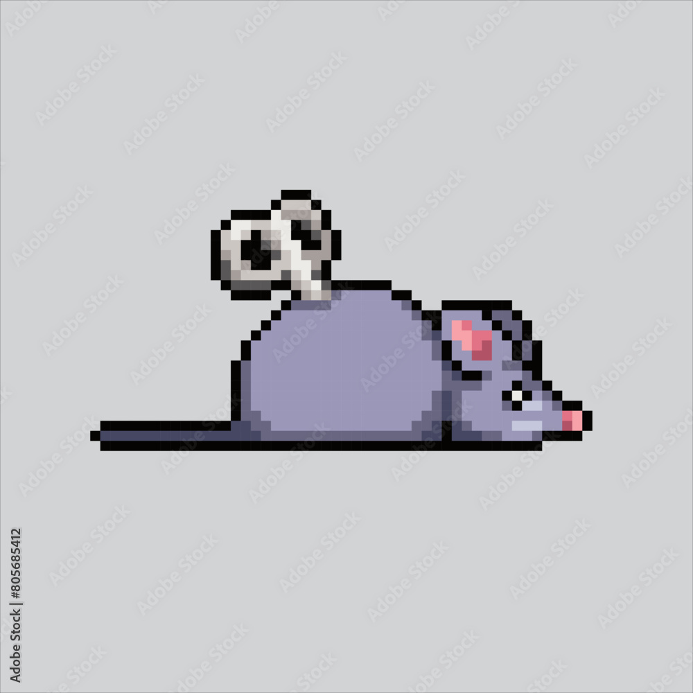 Pixel art illustration Mouse Toy. Pixelated Mice Toy. Mouse Mice Toy ...