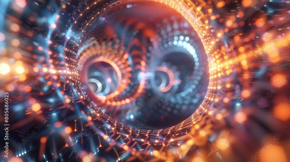 An illustration of a particle interaction and its mirror image ...