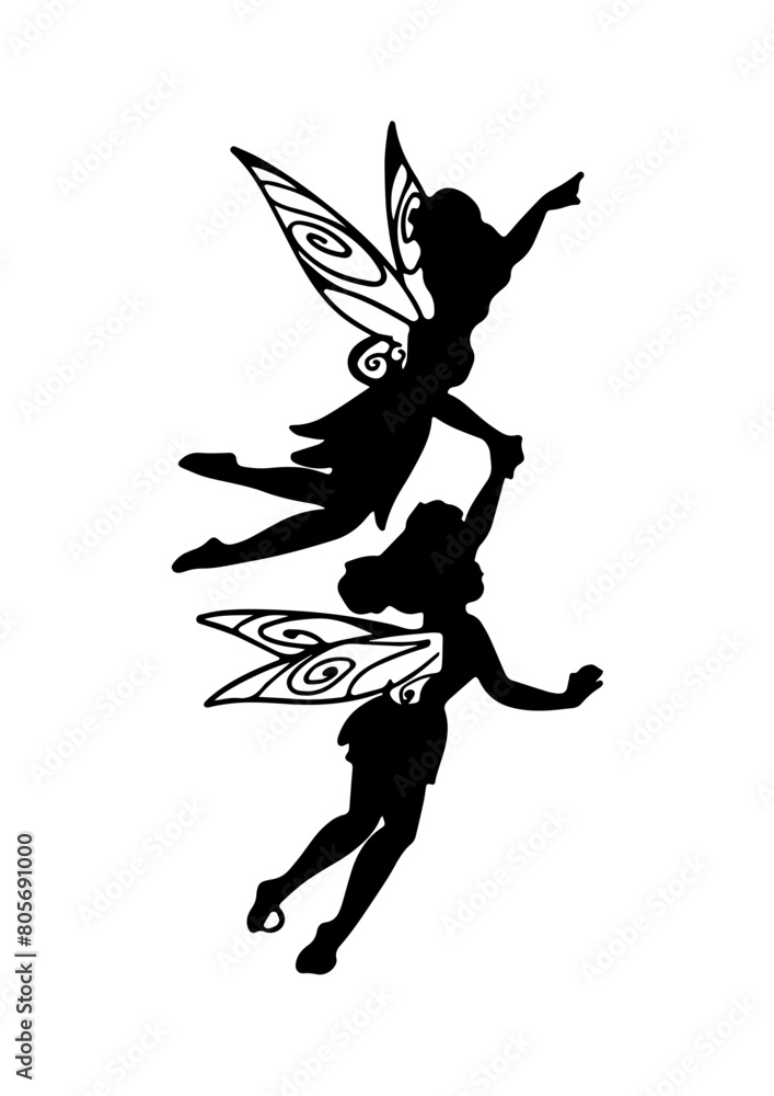 Fairy Silhouette, Fairy SVG, Tooth Fairy Svg, Fairies Svg,magic fairy ...