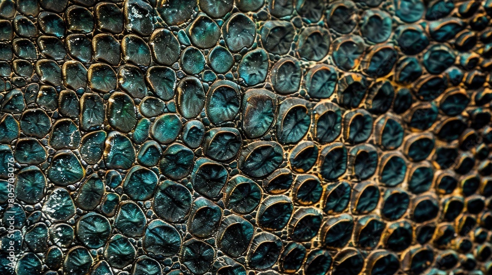 Intricately detailed lizard skin pattern offers a unique texture with ...