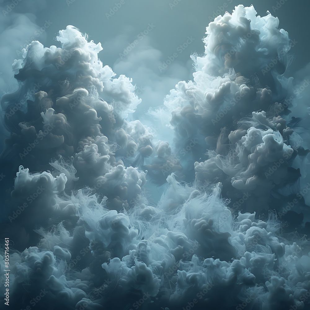 Smokey Background, A billowing cloud of smoke forms an ethereal ...