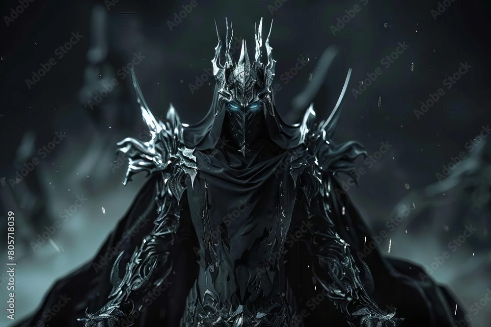 powerful ruler of the underworld dark master commanding shadows 3d ...