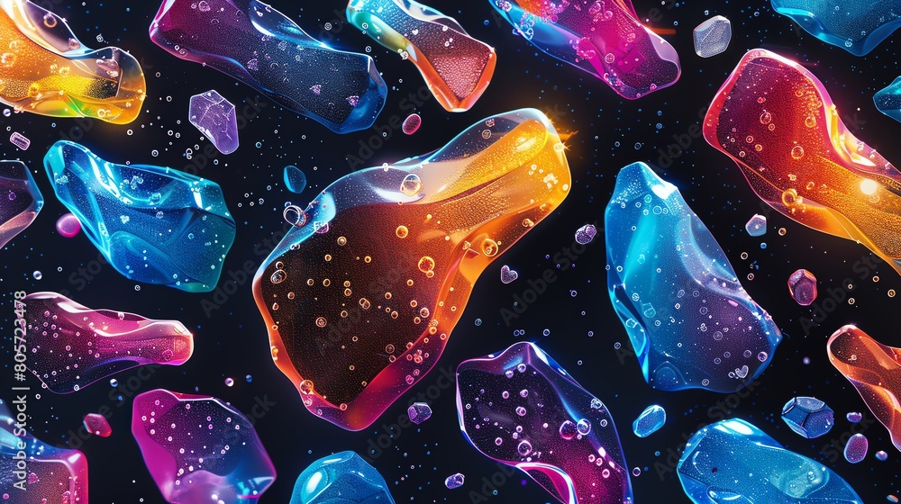 Bring To Life The Rear View Microplastics In A Vector Art Style
