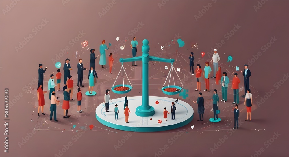 Health equity and balance compared with medical equality tiny person ...