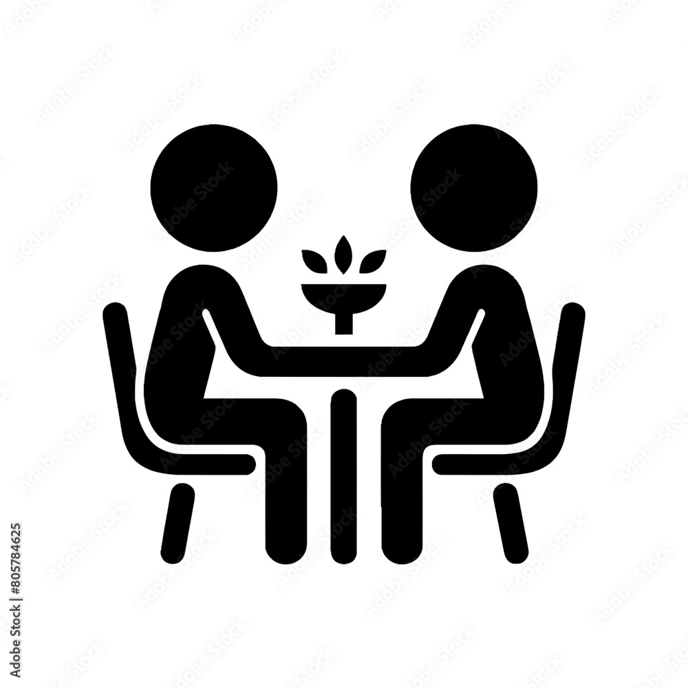 Meeting Symbol Vector Graphic with Transparent Background, Meeting Icon ...