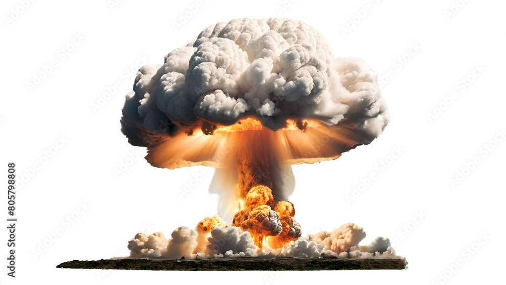 Terrible Nuclear explosions like mushroom cloud. Nuclear bomb test ...