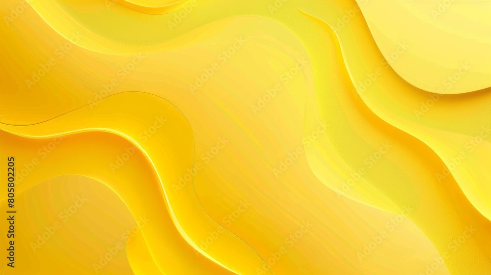 Yellow background with abstract shapes and soft gradients, creating an ...