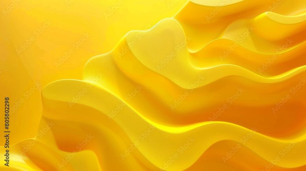Yellow background with abstract shapes and soft gradients, creating an ...