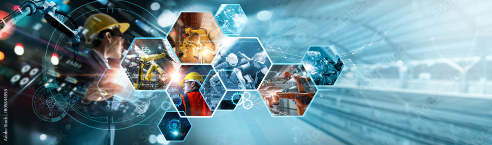 Industry 4.0, Ai, Smart industry of digital factory, industrial ... Industry 4.0, Ai, Smart industry of digital factory, industrial ...