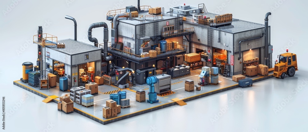 Flowchart for sorting products in the factory Stock Illustration ...