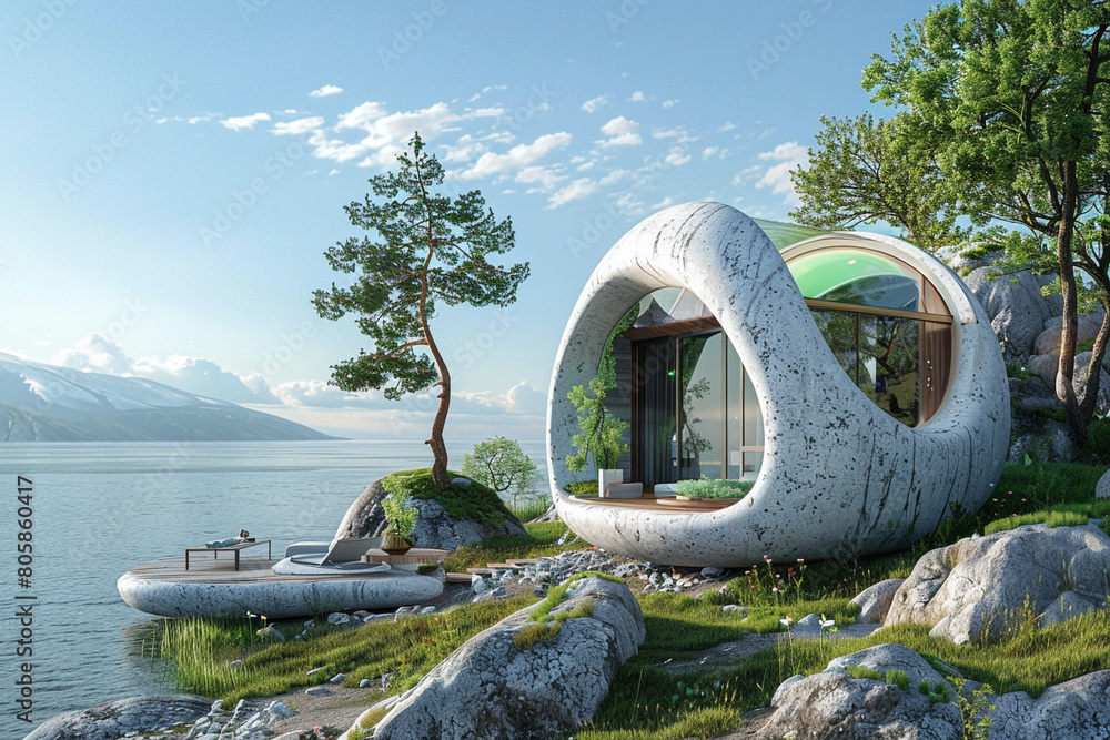 Future Russian dacha at Lake Baikal with sustainable tech and ...