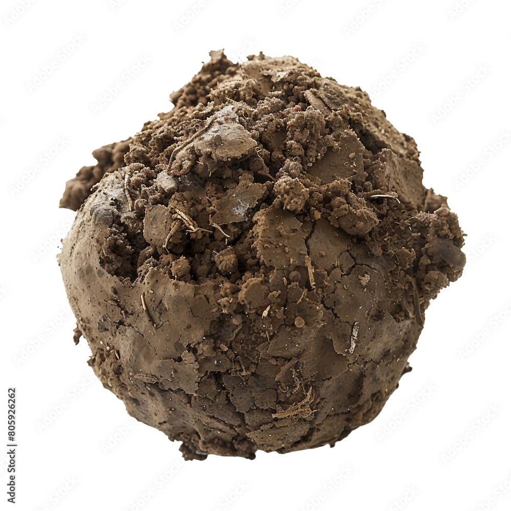 Elephant dung, transparent background, isolated image, generative AI ...