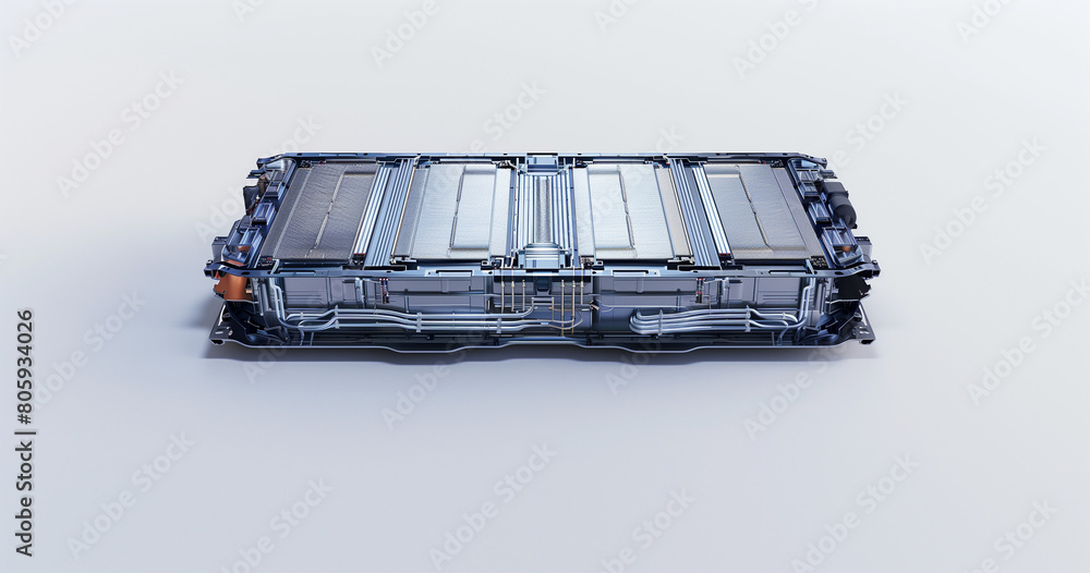 AI generated, Battery, Battery of electric vehicles, EV, High Voltage ...