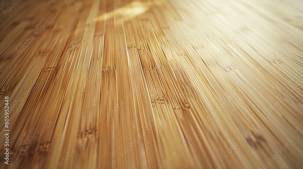 Sustainable architecture, bamboo flooring texture close-up ...