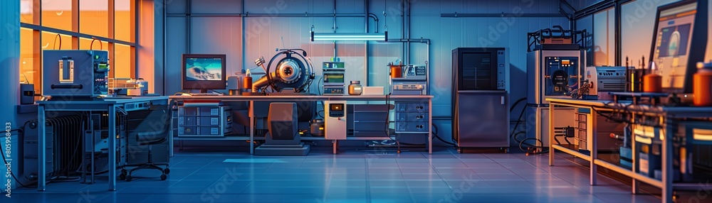 Laboratory setup for an experiment designed to detect quasiparticles in ...