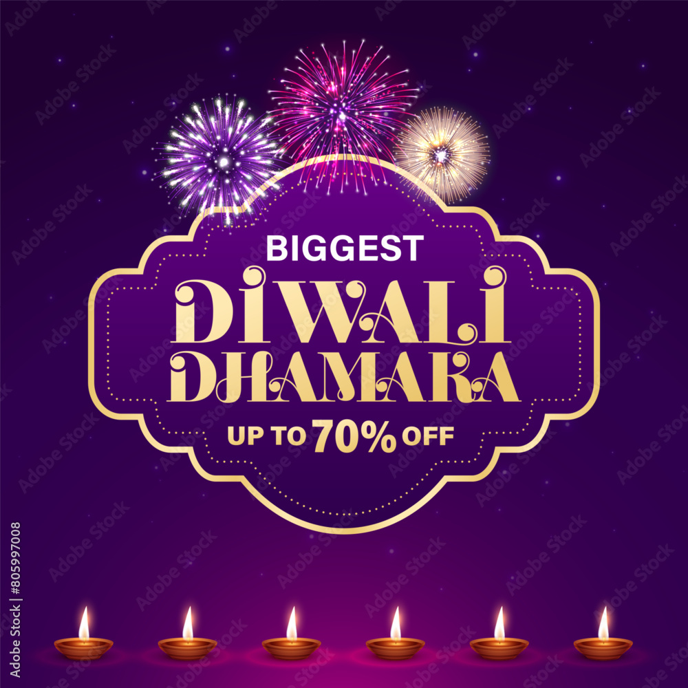 Diwali dhamaka offer banner graphic design, web banner, banner design ...