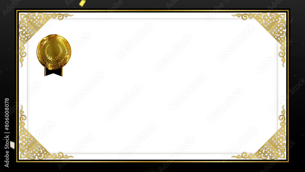 Luxury modern frames and shapes, templates for certificates of ...