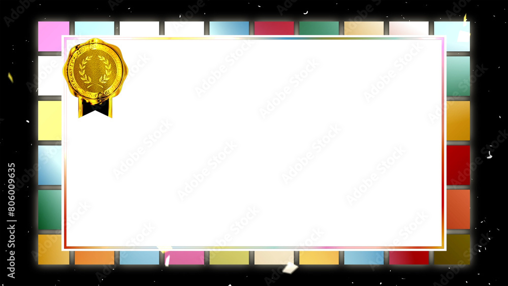 Luxury modern frames and shapes, templates for certificates of ...