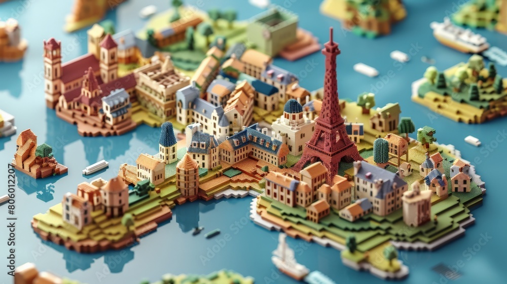 View France states Maps 3D into captivating voxel art, adding a ...