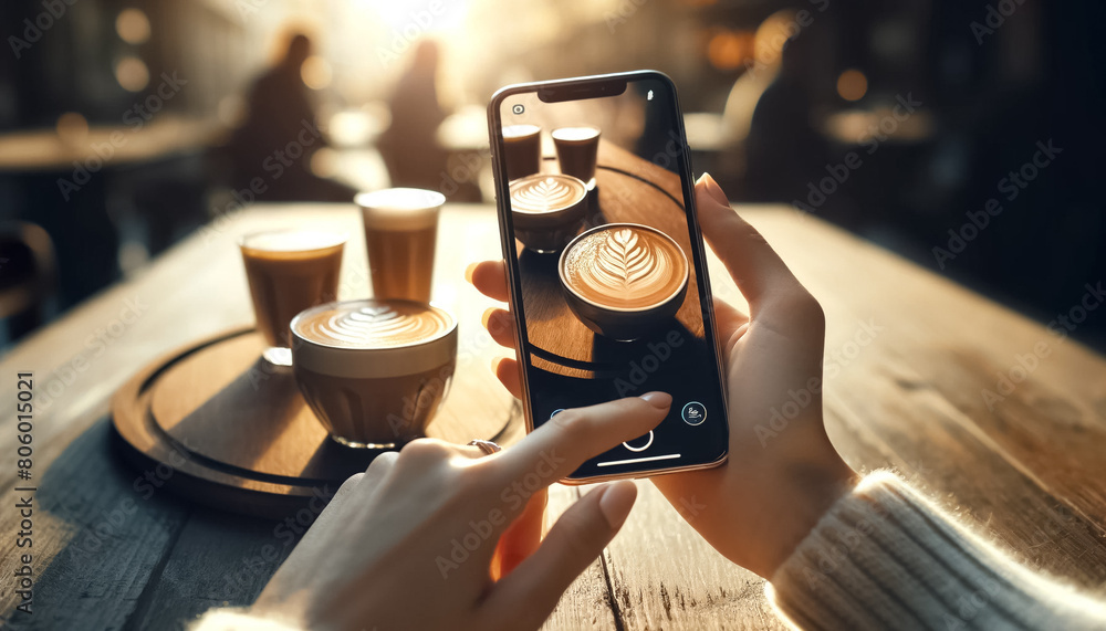 Precision and Passion: A Realistic Capture of Coffee Artistry Stock ...