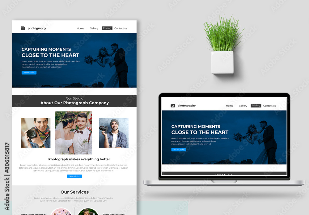 Photography Email Newsletter Template Stock Template | Adobe Stock
