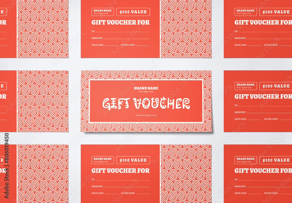 Gift Voucher Layout Stock Template | Adobe Stock