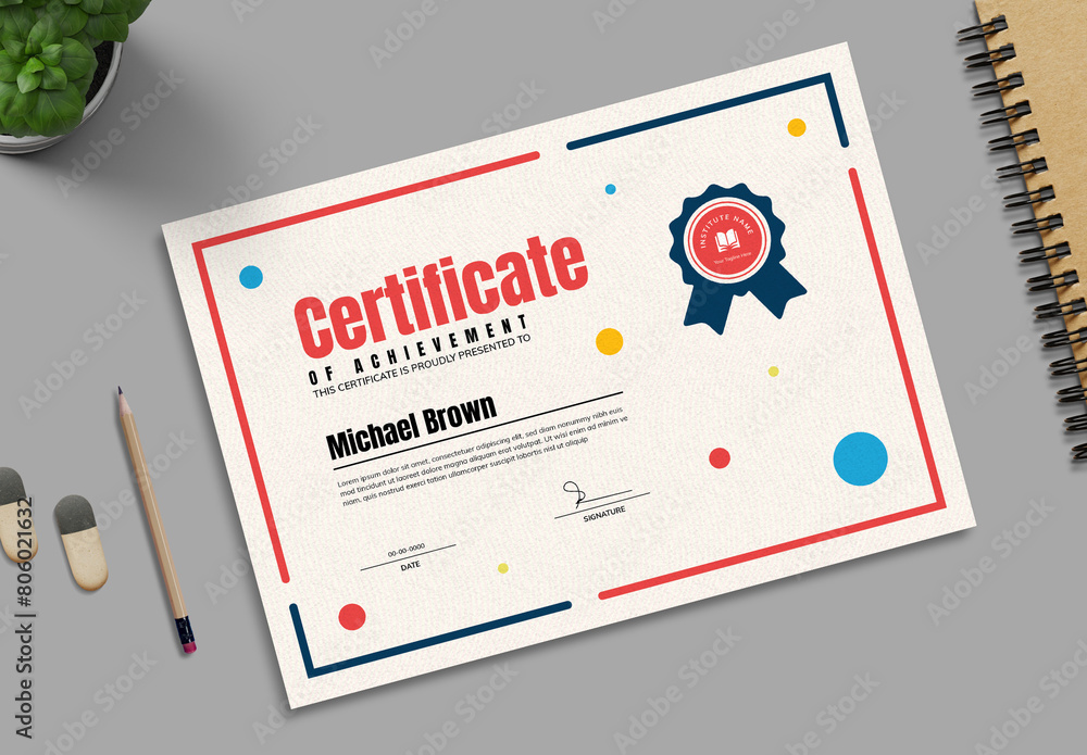 Certificate Layout Stock Template | Adobe Stock