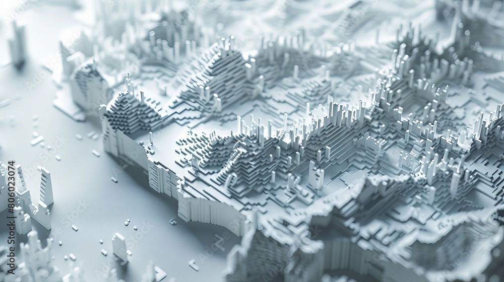 state map of America ,USA Showcase a larger-than-life, pixel art ...