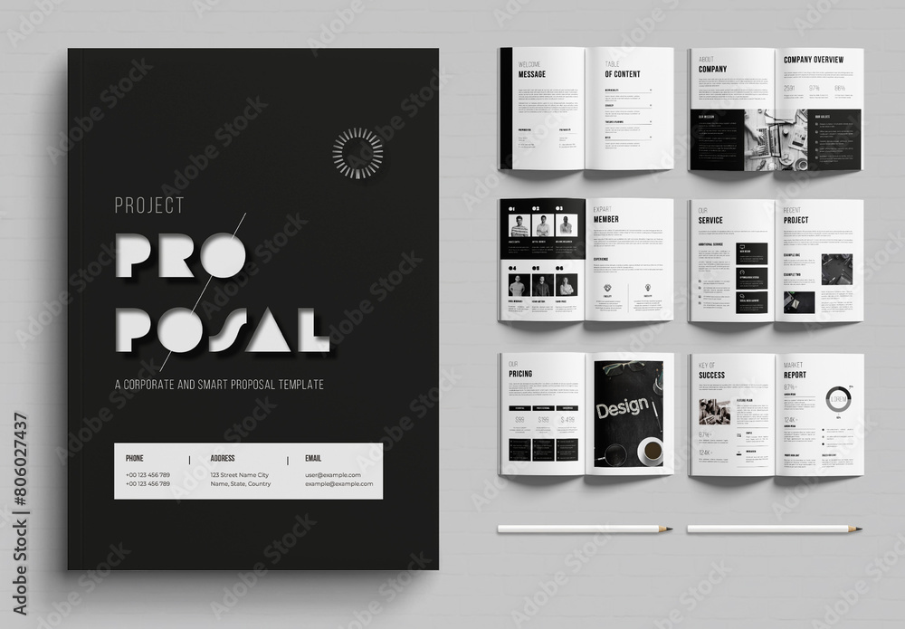 Creative Business Proposal Layout Stock Template | Adobe Stock