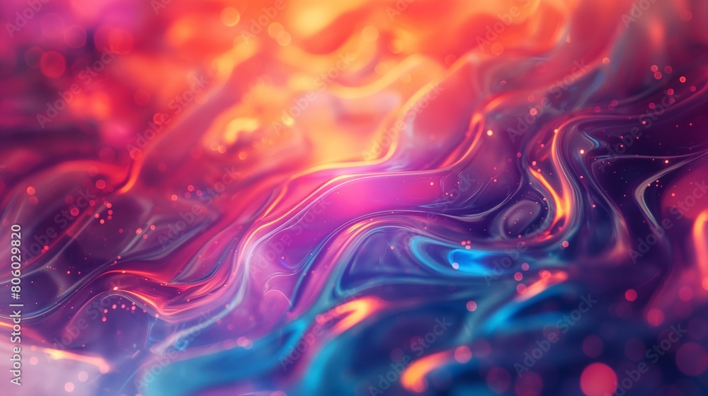 gradient background with circles and waves with abstract space deep ...