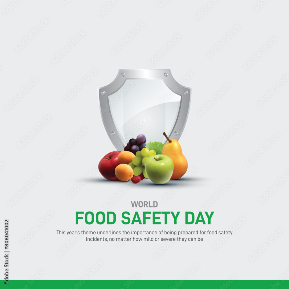 world food safety day. world food safety day 2024 creative concept ...