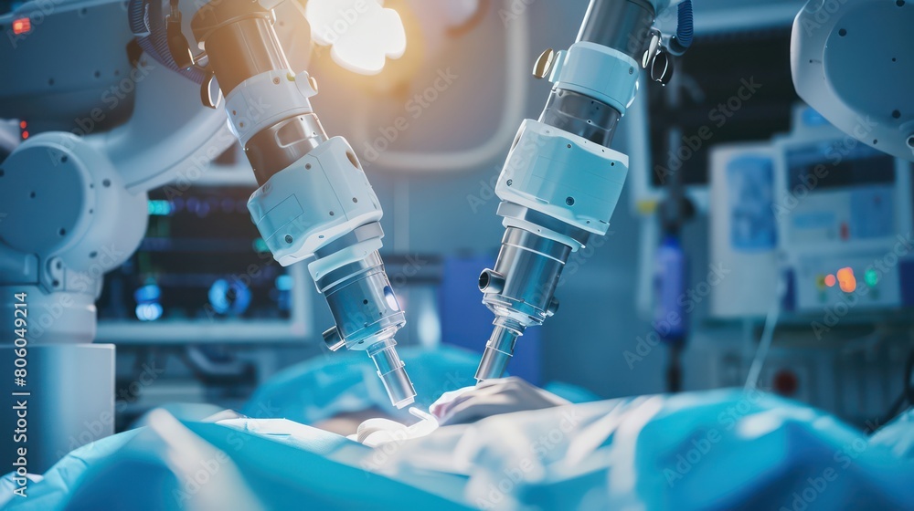 surgical laser robot arms in the operating room, future precision ...