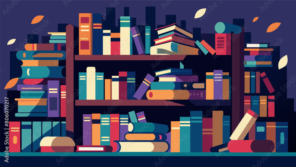 The shelves are overflowing with literary wonders creating a sense of ...