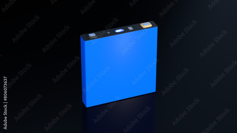 blue prismatic cell, rectangular lithium ion phosphate LFP battery for ...