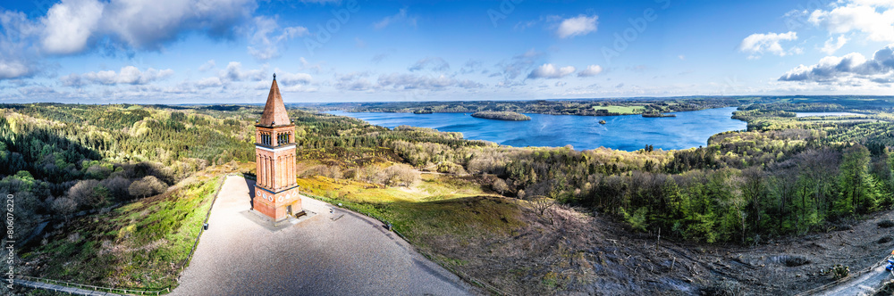 Sky mountain, himmelbjerget Danish National Monument near Silkeborg ...