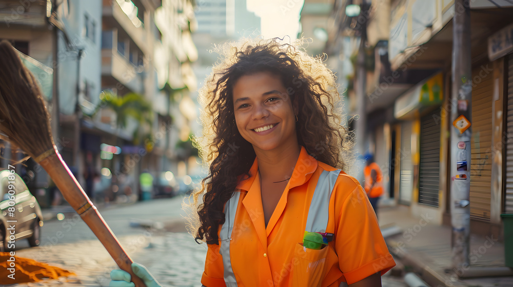 Feliz Dia do Gari: Celebrando os Guardiões da Limpeza Urbana, varrer alegria lixo resíduo ...