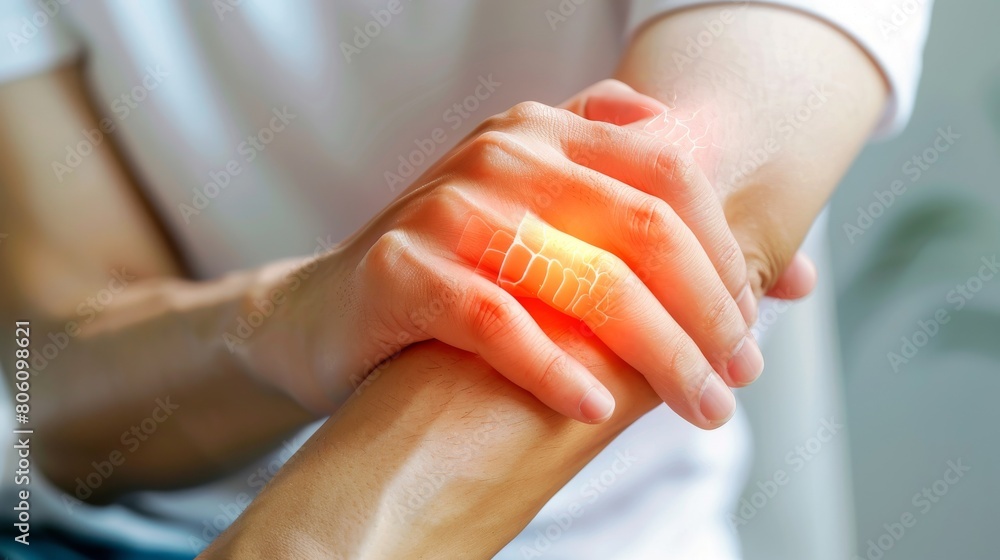 Public health educational poster about repetitive strain injuries ...