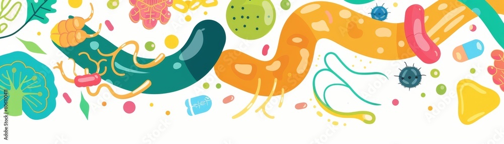 Infographic poster on the role of bile in fat digestion and nutrient ...