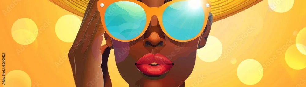 Infographic poster on skin health, featuring tips for sun protection ...