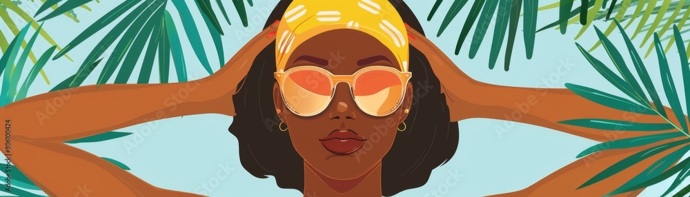 Infographic poster on skin health, featuring tips for sun protection ...