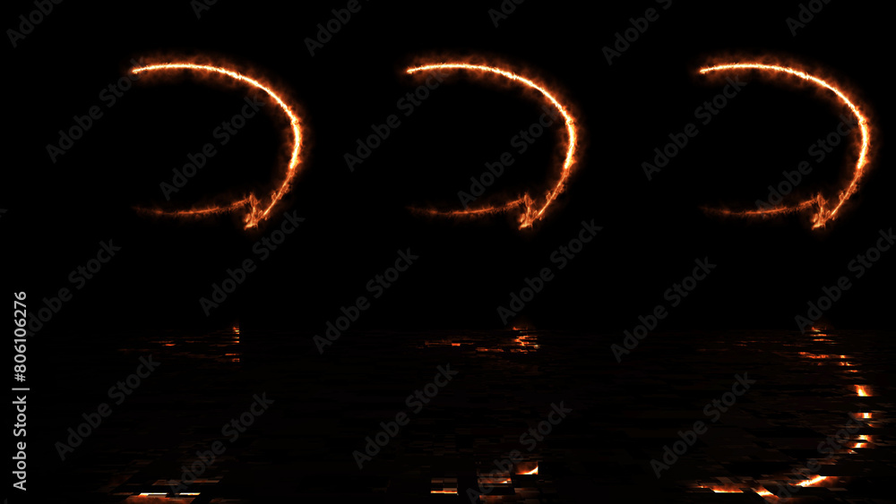 Chat typing bubble message icon 3 animated black bg. Neon typing ...